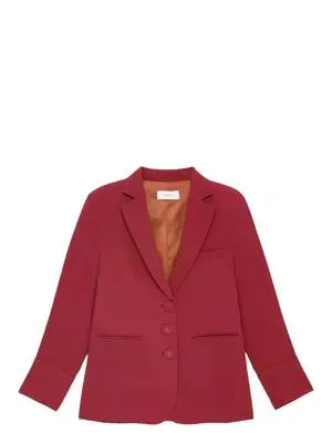 MALÌPARMI Sablé-texture Long-sleeve Blazer