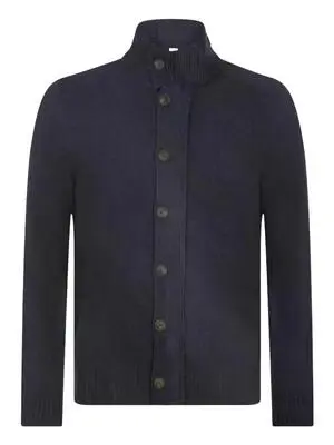 GRAN SASSO Button-up Mock-neck Cardigan