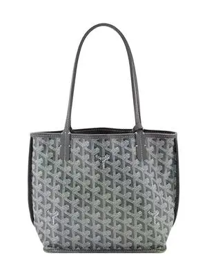 Goyard 2000-2026 Mini Goyardine Reversible Anjou Tote Bag Grey