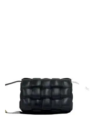 Bottega Veneta 2000-2026 Nappa Intrecciato Padded Cassette Crossbody Bag - Black