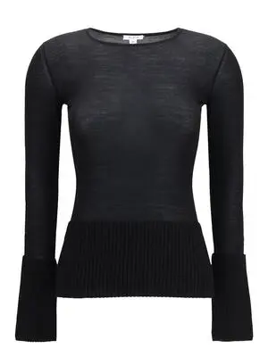 Alaïa Alaïa Women Merino Wool Crewneck Top Black