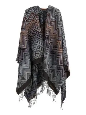 MISSONI Missoni Hooded Long-Sleeve Cape