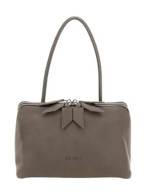 Attico The Attico Nabuck Shoulder Bag Beige