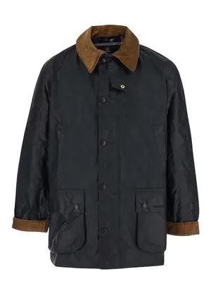 BARBOUR Barbour Ashby Waxed Jacket With Velvet-Trim Collar And Zip Front