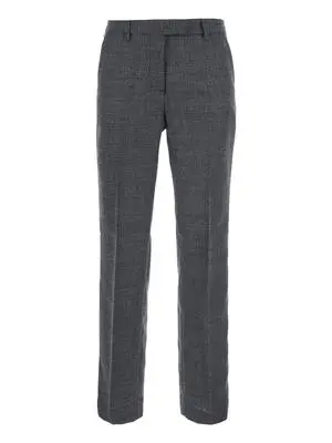 GRIFONI Grifoni Women's Classic Virgin Wool Trousers With Side Pockets