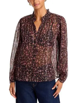 Velvet By Graham & Spencer Cynthia07 Floral Print Blouse - Multi