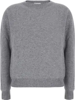 SOLOCASCMIR Tech Fabric High Neck Long Sleeve Top For - Grey