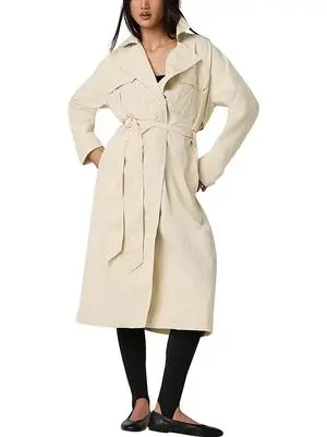 Vuori Rhodes Trench Coat - Bone