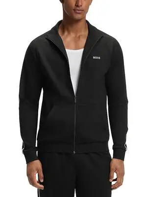 BOSS Iconic Cotton Zip Jacket - Black