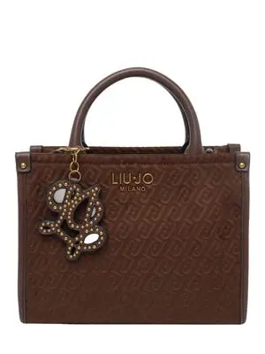 Liu Jo Monogram Small Tote Bag - Brown