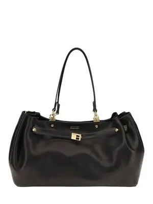 Balenciaga Balenciaga Women Medium Bel Air Tote Shoulder Bag Black