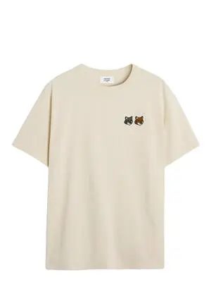 Maison Kitsuné Double Fox Head Comfort T-shirt - Latte
