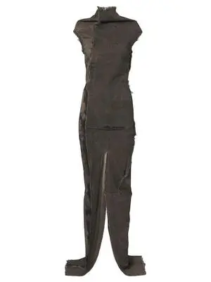 RICK OWENS Drkshdw Sl Etna Denim Maxi Dress