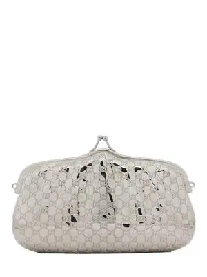 Gucci Gg Mini Clutch - Silver