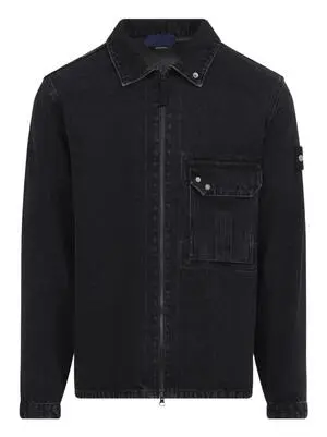 Stone Island Stone Island Men `Black Grainy Wash` Shirt Multicolor