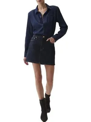 PISTOLA Pixie Denim Miniskirt - Celeste