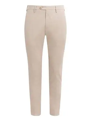 Canali Stretch-cotton Straight Chinos - Beige