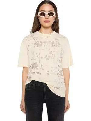 MOTHER The Sleep-over Scribble T-shirt - Multi