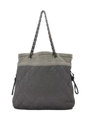 Chanel Denim 'cc' Bonbon Tote - Black