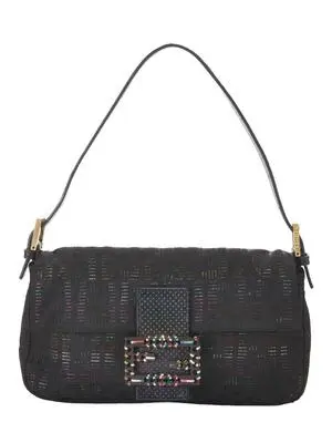 FENDI Multicolor Zucchino Canvas Baguette