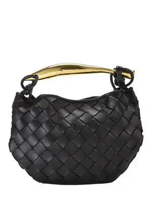 BOTTEGA VENETA Black Intrecciato Sardine Bag Mini