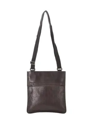 Gucci Ssima Zip Pocket Flat Messenger - Brown