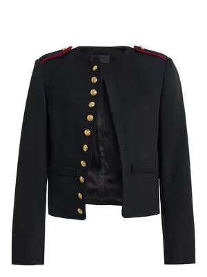 NILI LOTAN Noe Short Wool Jacket - Black