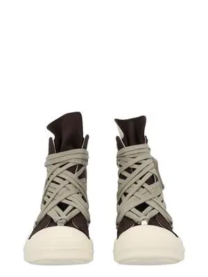 Rick Owens Sneaker In Denim Megalace - Multicolor