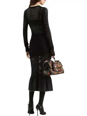 Dolce & Gabbana Lace Skirt Black