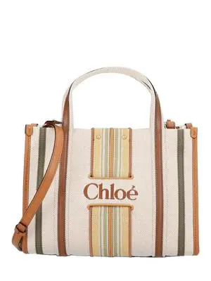 Chloé Borsa Tote Woody Loop - Cream