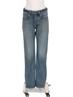 Balenciaga Balenciaga Women Jeans In Denim Con Dettagli Usurati Blue