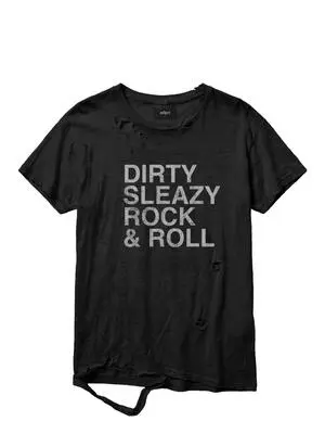 OTHER UK Dirty Sleazy Rock & Roll Thrasher T-shirt Aged - Black