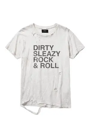 OTHER UK Dirty Sleazy Rock & Roll Thrasher T-shirt Aged - White