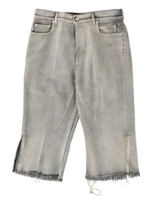 Rick Owens Rick Owens Men Jeans Bolan Cutoffs Gray