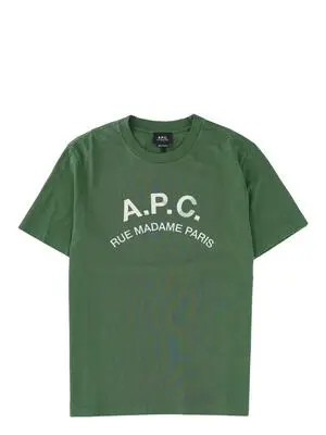 A.p.c. T-shirt Con Logo - Green