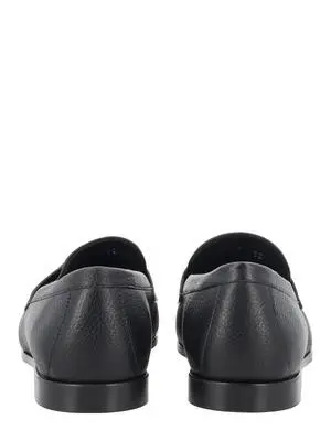 FERRAGAMO Mocassino Con Fibbia Gancini - Black