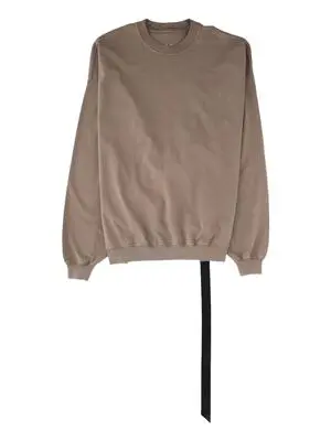 Rick Owens T-shirt In Cotone A Manica Lunga - Brown