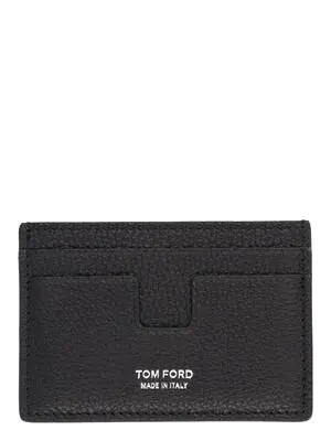 TOM FORD Portacarte T Line Con Logo - Black