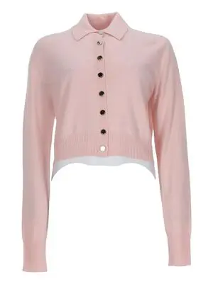 Sportmax Cardigan Lirica In Lana - Pink
