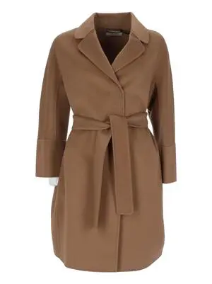Max Mara S Max Mara Women Cappotto Corto In Lana Double Cream
