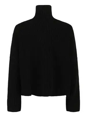 BALENCIAGA Cropped Knit Sweater 'black'