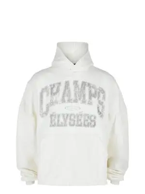 Balenciaga Champs-élysées Logo Pullover Hoodie 'off White' White