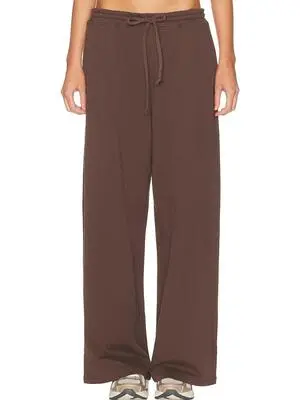 Year Of Ours Wide Leg Sweatpant - Brown