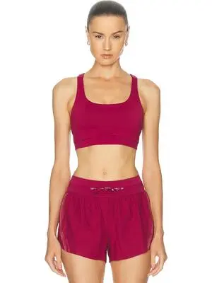Lululemon Energy Bra In Burgundy - Raspberry Rave