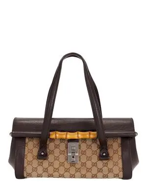 Gucci Bamboo Bullet Handbag - Brown