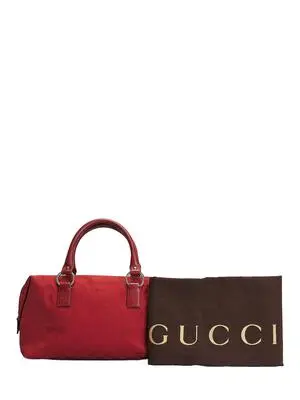 FWRD RENEW Gucci Boston Bag - Red