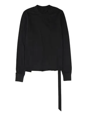 Rick Owens T-shirt In Cotone A Manica Lunga - Black