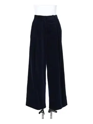 Max Mara Pantalone Corona In Velluto A Coste - Blue