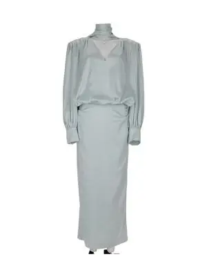 ROTATE BY BIRGER CHRISTENSEN Abito Midi In Raso - Green