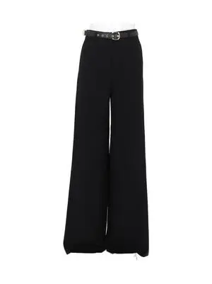 Max Mara Pantalone Ampio In Cady - Black